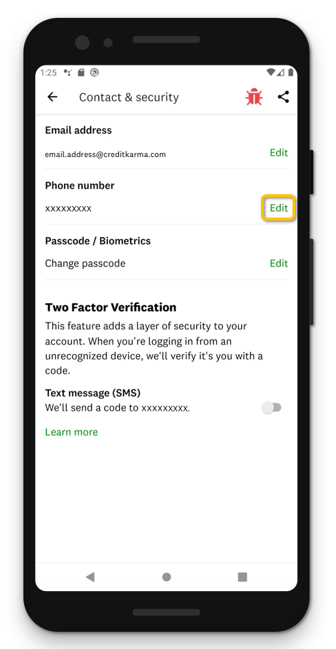 How do I change my phone number?